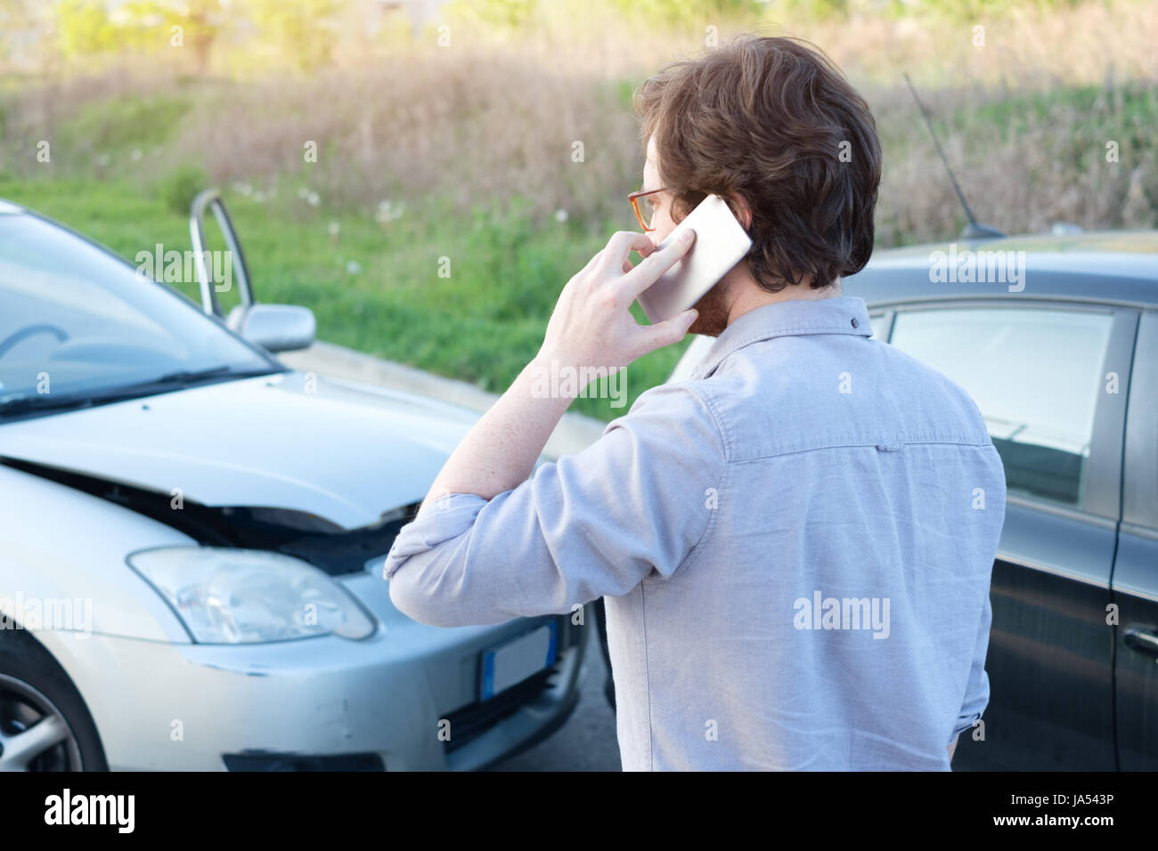 Car crash accident on the road hi-res stock photography and images - Alamy