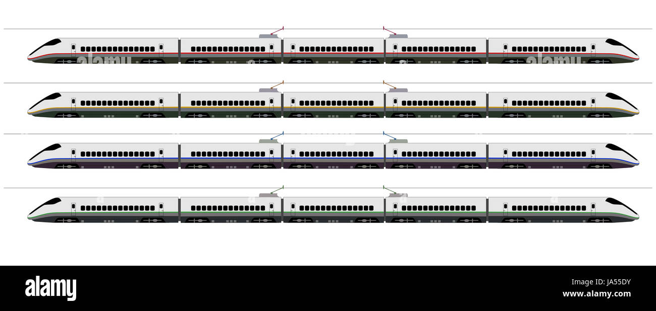 Simple Bullet Train Drawing
