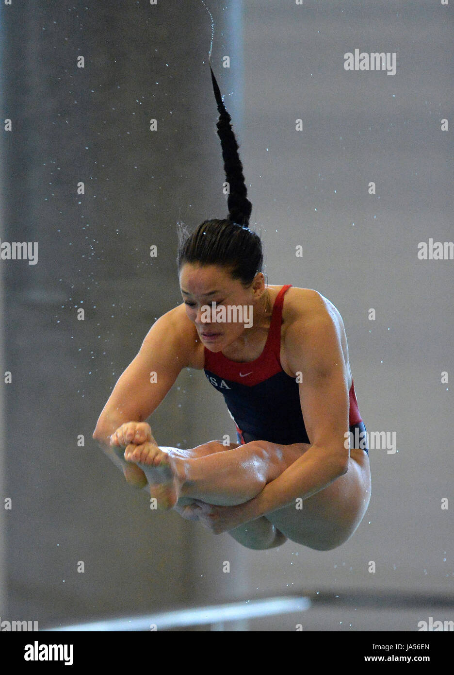 Millie Hafferty competing in the Women's 3m final during the British ...