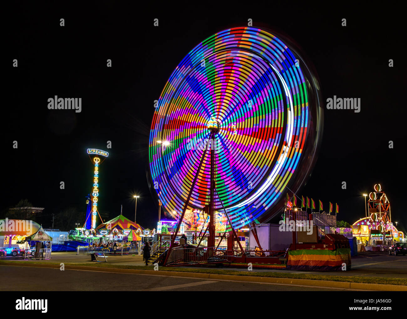 What goes up, must come down; spinning wheel gotta go round Stock Photo ...