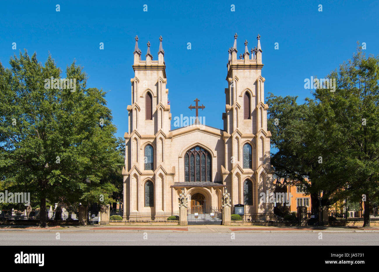 USA, Columbia South Carolina Trinity Episcopal Church 1812 downtown on ...