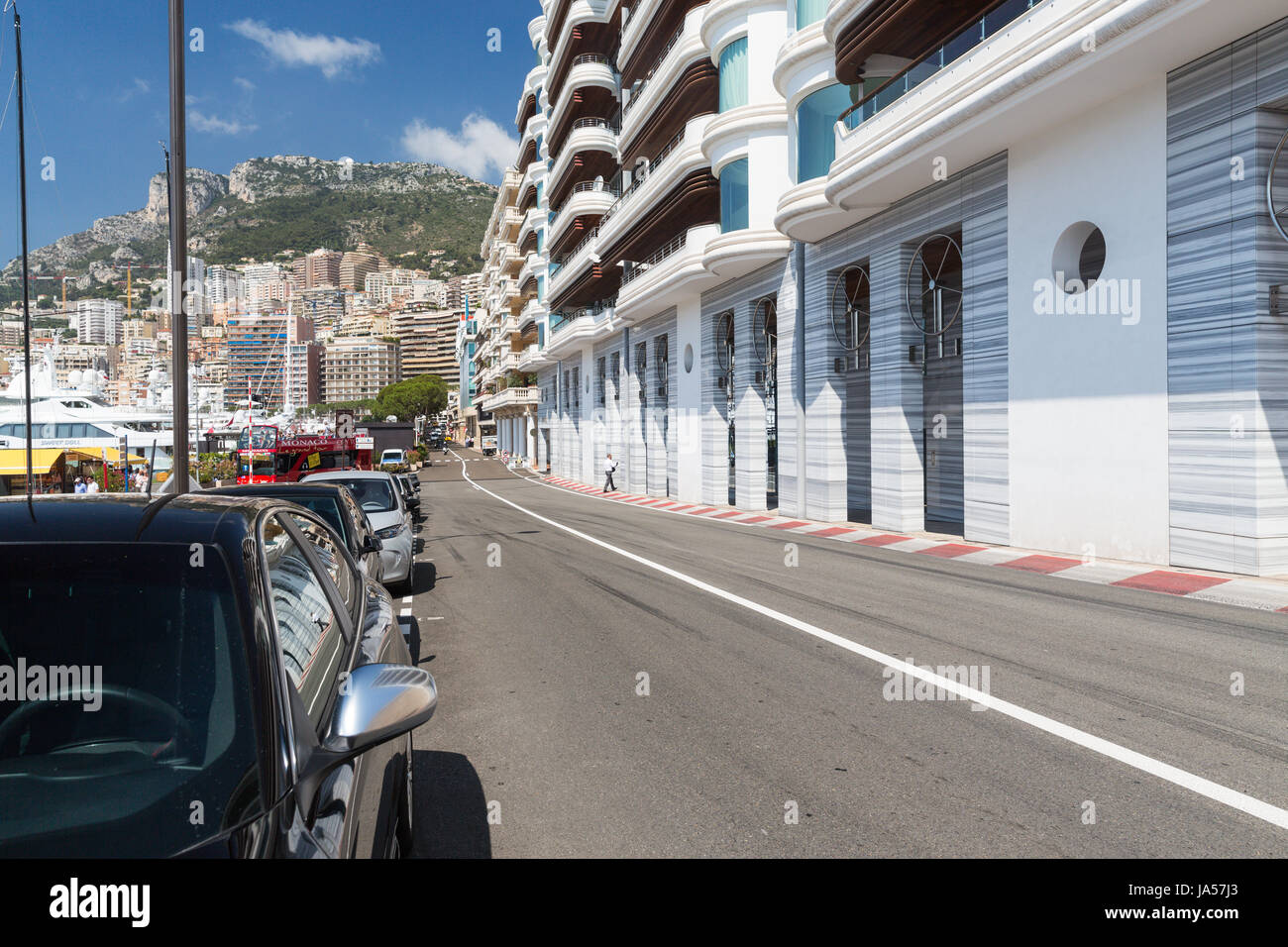 The Monaco Skyline and racetrack Stock Photo - Alamy