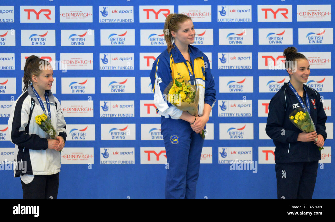 (left to right) Silver medalist Millie Fowler, Gold medalist Katherine ...