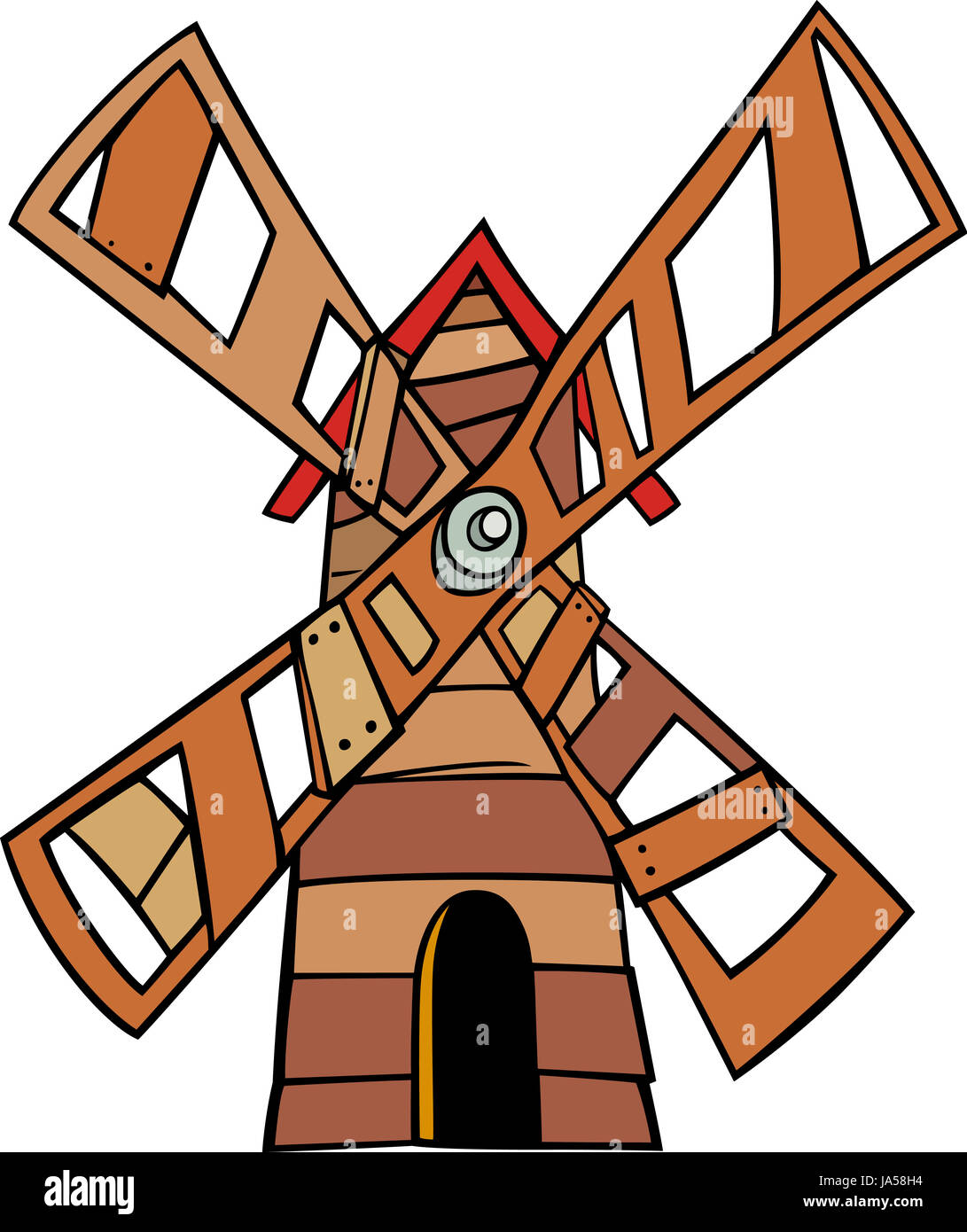 object, art, comic, graphic, illustration, windmill, mill, drawing ...