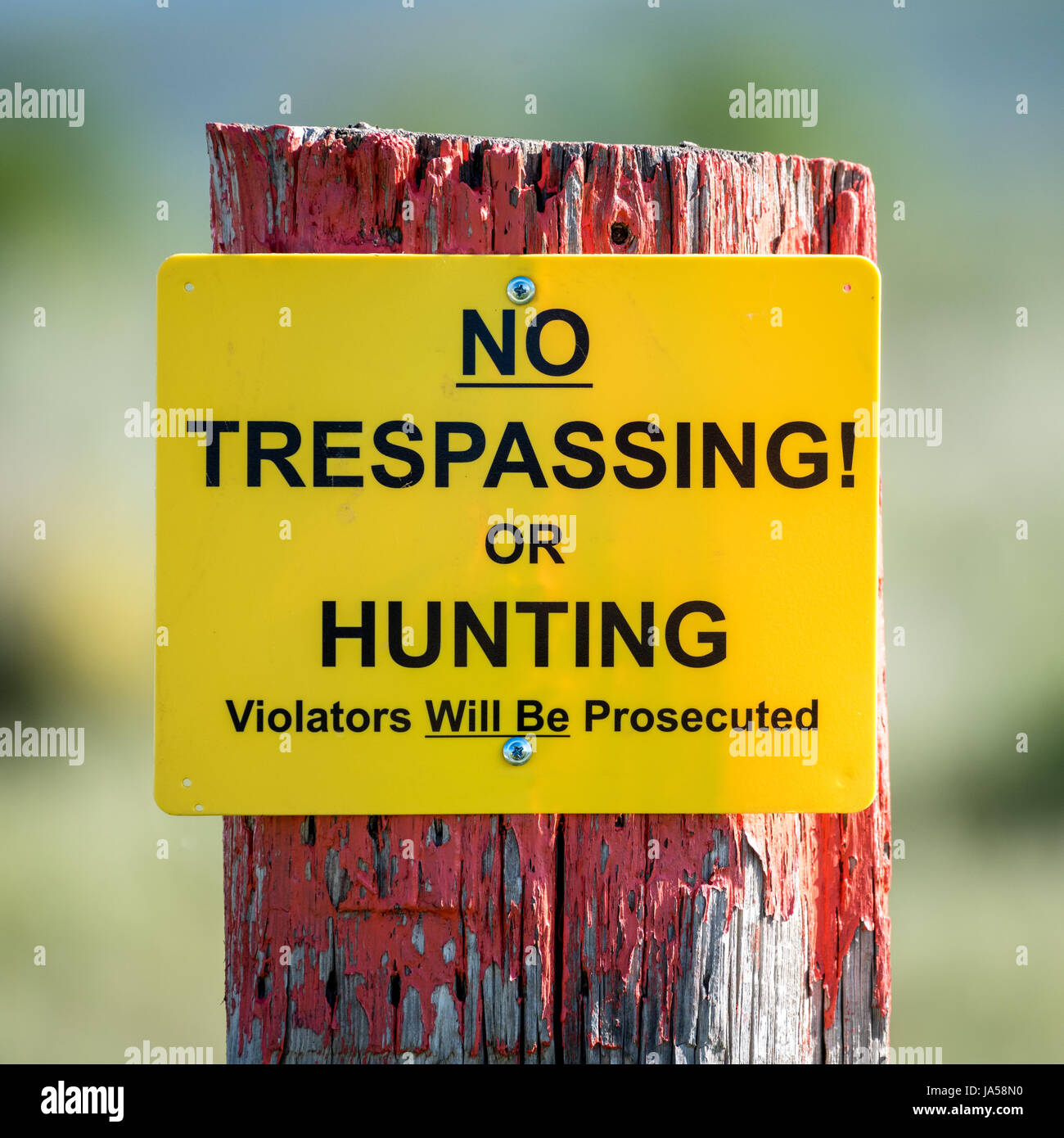 No hunting no trespassing sign hi-res stock photography and images - Alamy