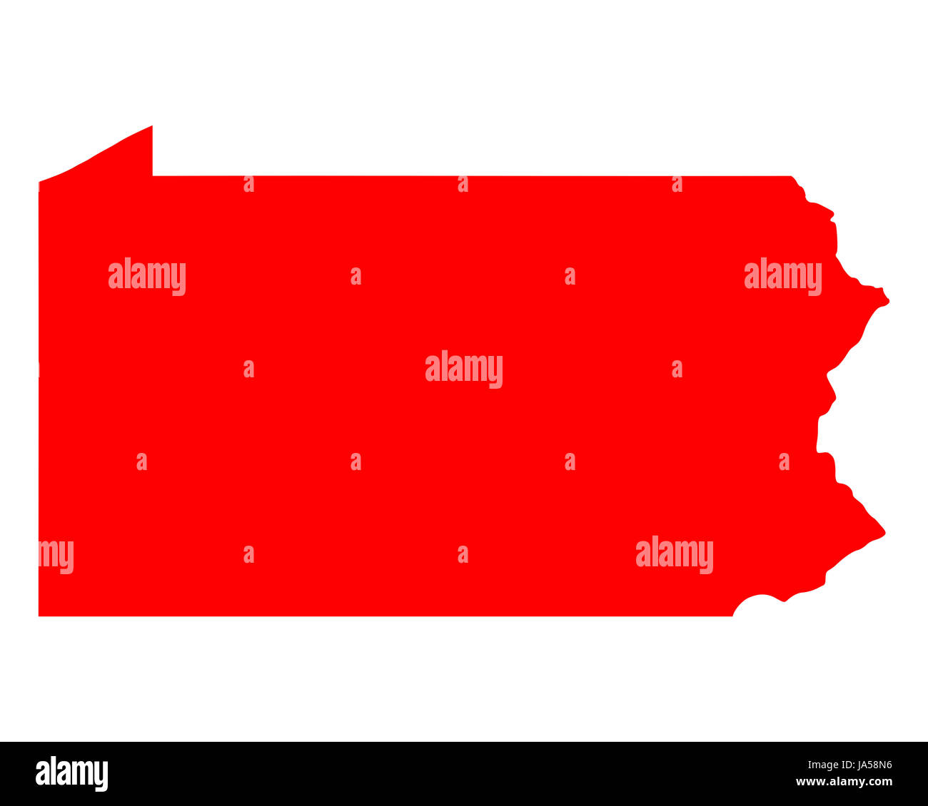 Pennsylvania karte hi-res stock photography and images - Alamy