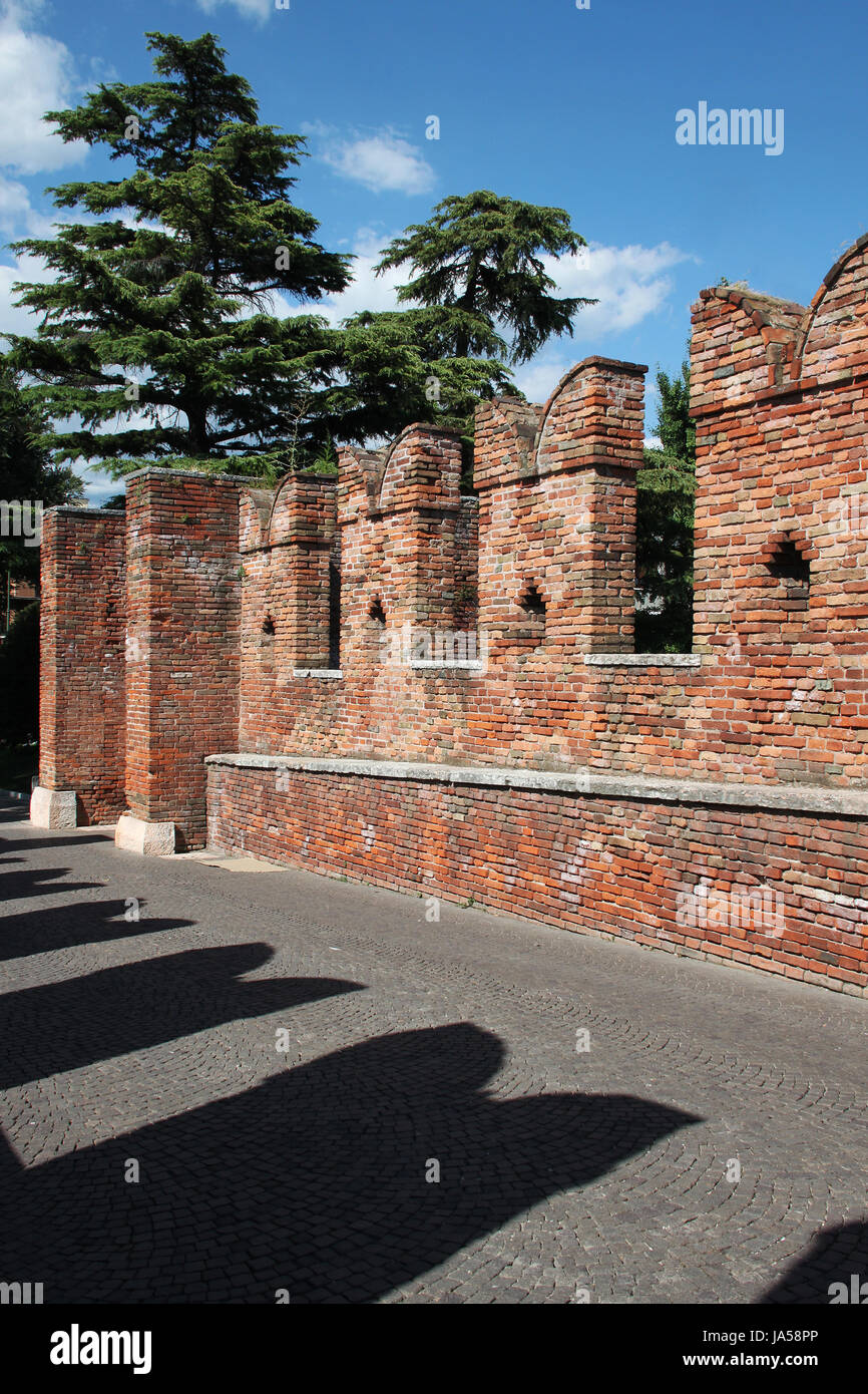 sightseeing, museum, castle, bricks, italy, chateau, city, town ...