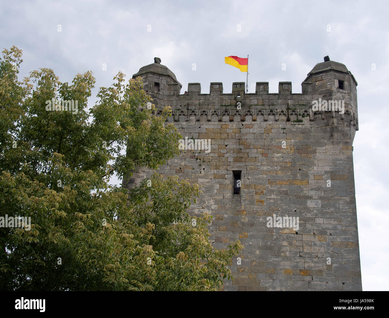 wall, chateau, castle, tower, stone, wall, towers, lower saxony, county ...