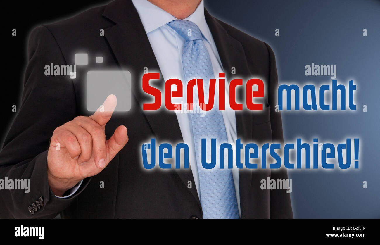 service makes the difference! Stock Photo - Alamy