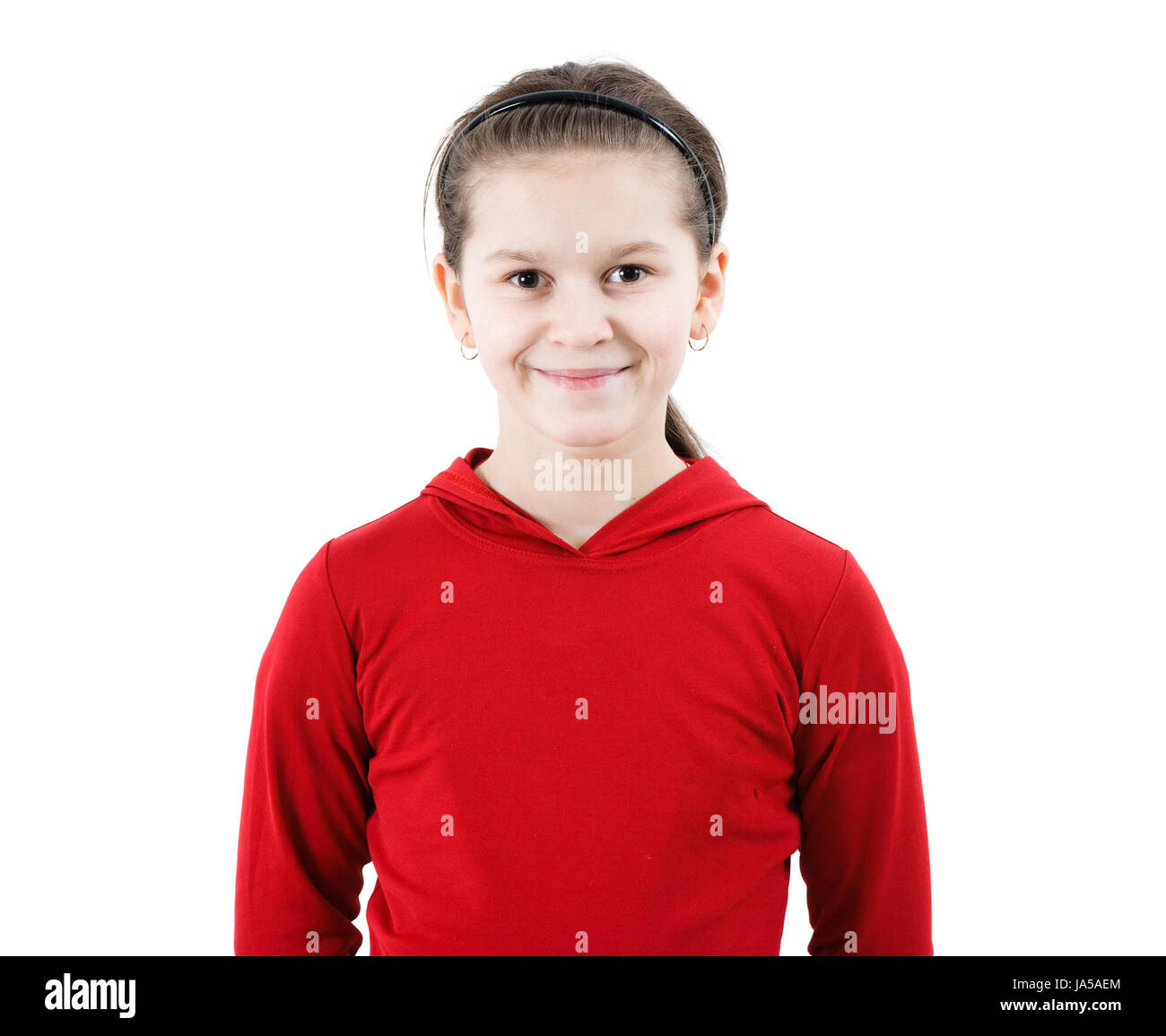 Cute tween girl being funny hi-res stock photography and images - Alamy