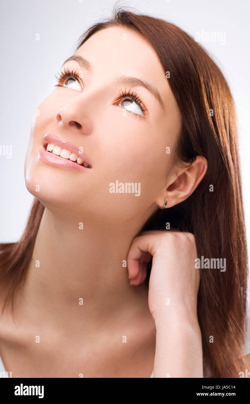 woman, face, portrait, look, glancing, see, view, looking, peeking ...