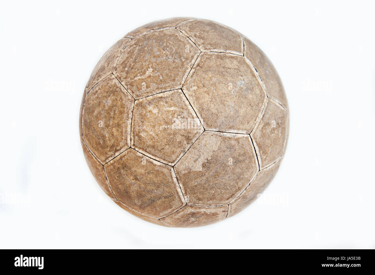 old football on white background Stock Photo - Alamy