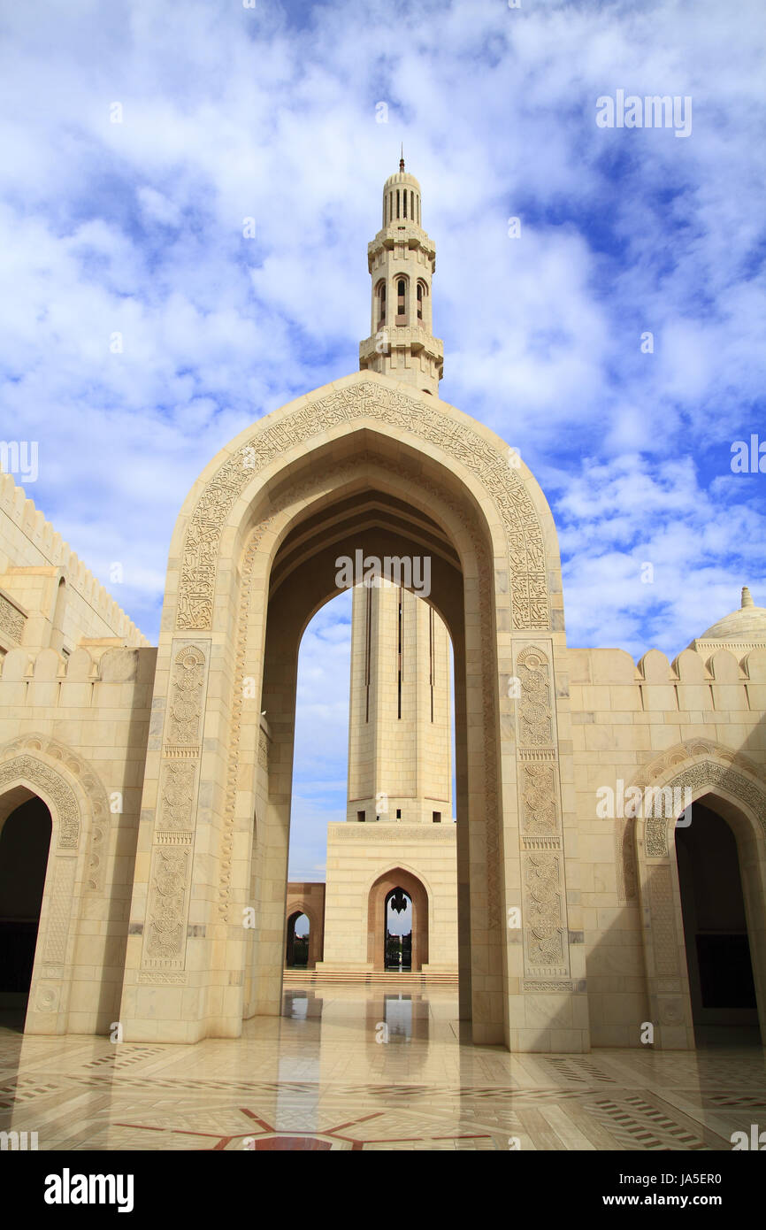 mosque, arabia, oman, religion, temple, monument, culture, stone, asia ...