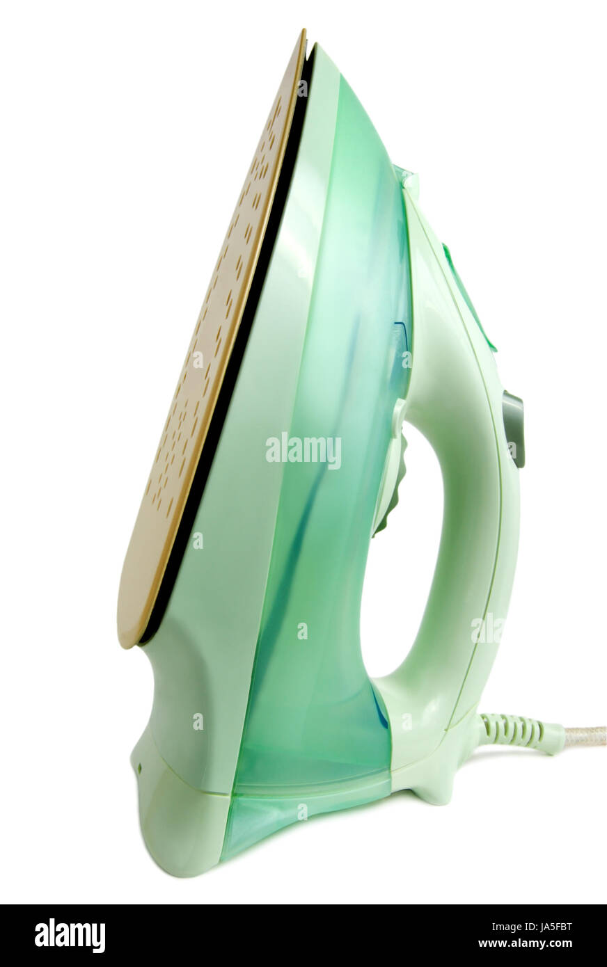 Iron on white background Stock Photo - Alamy