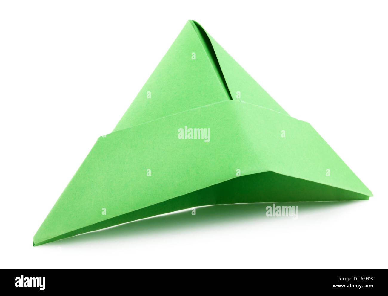 Colored paper hat isolated on white background Stock Photo - Alamy