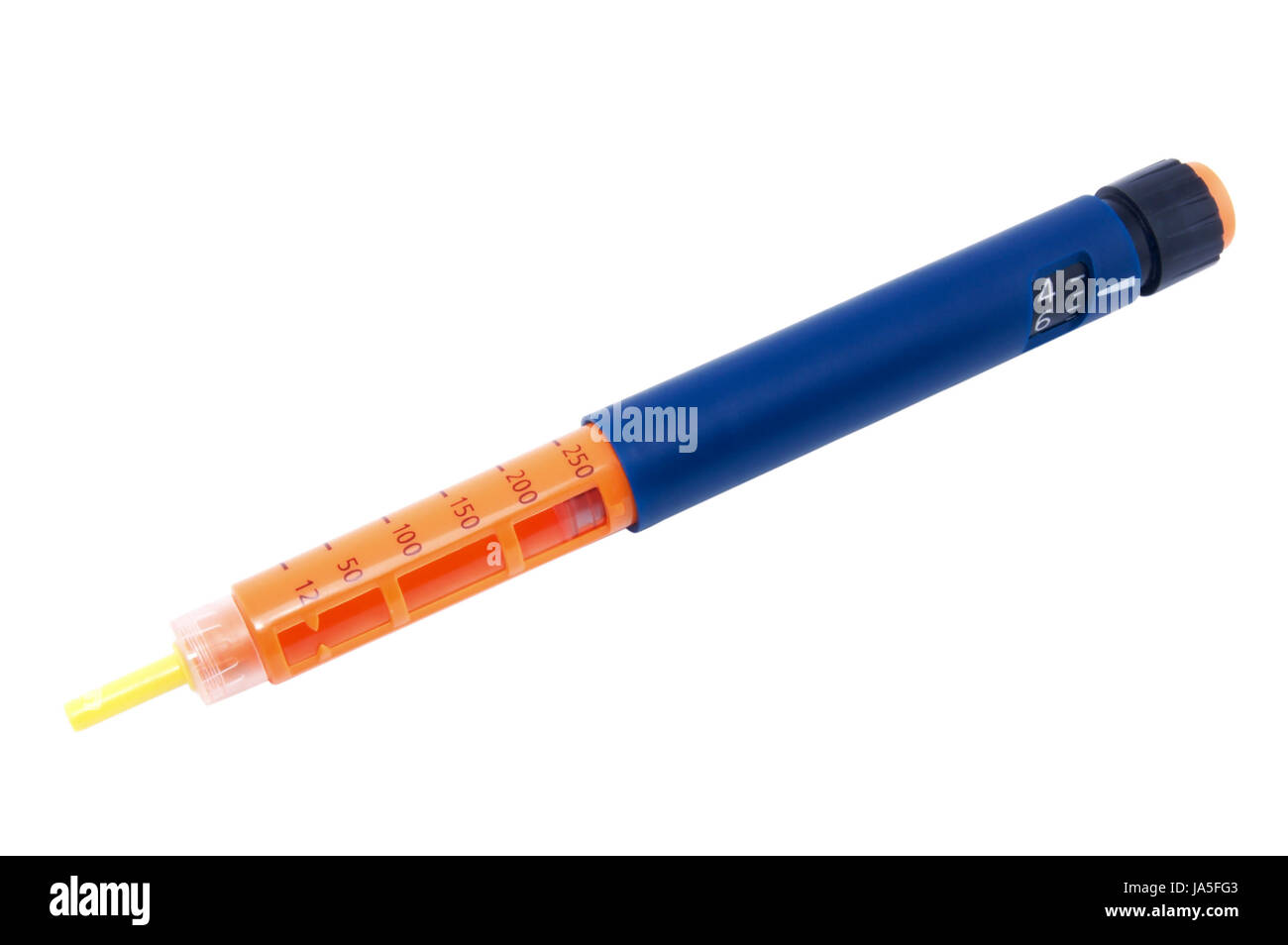 Insulin pen isolated on a white background Stock Photo - Alamy
