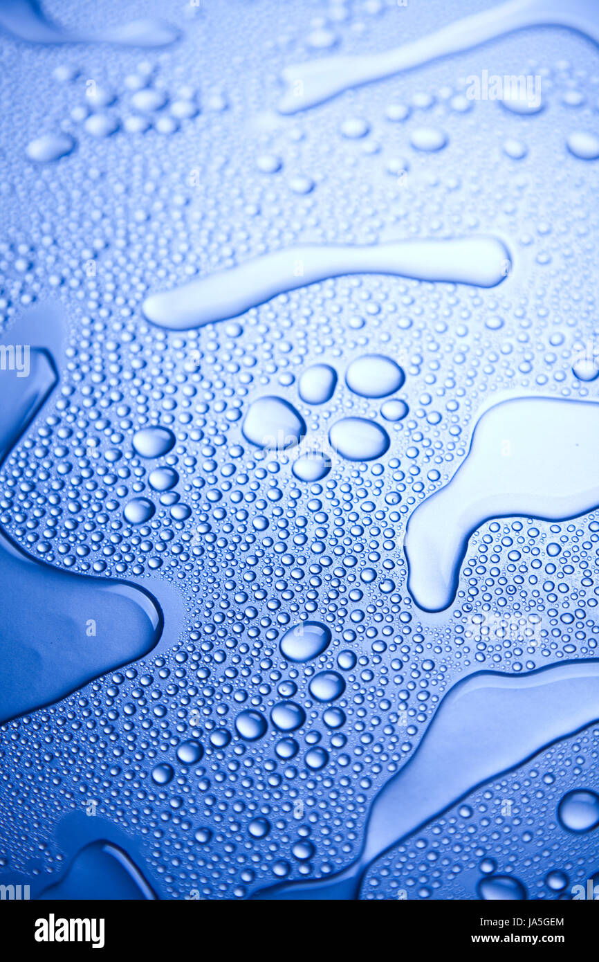 blue, drop, wet, abstract, abstraction, rain, water, drip, drops ...