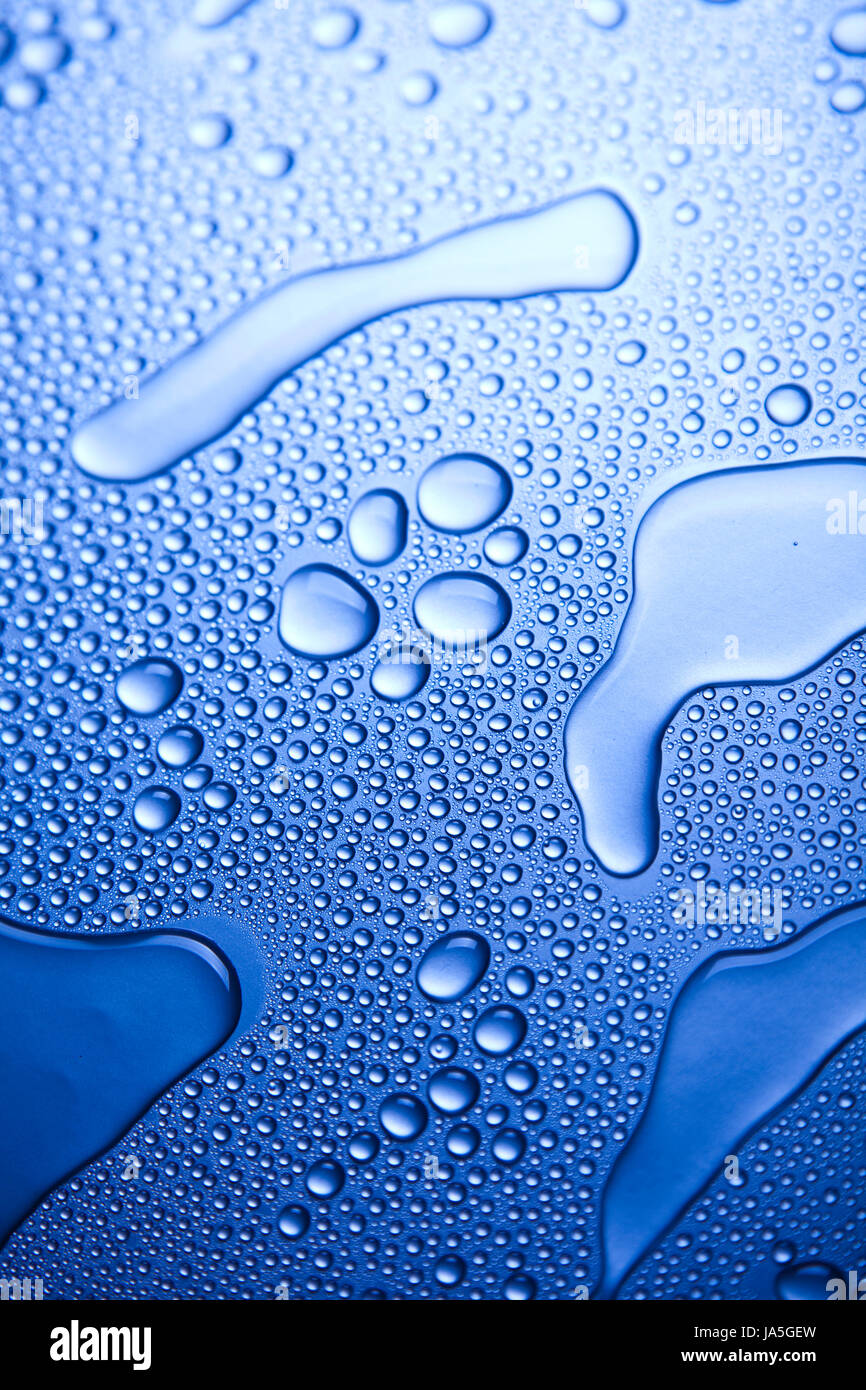 blue, drop, wet, abstract, abstraction, rain, water, drip, drops ...