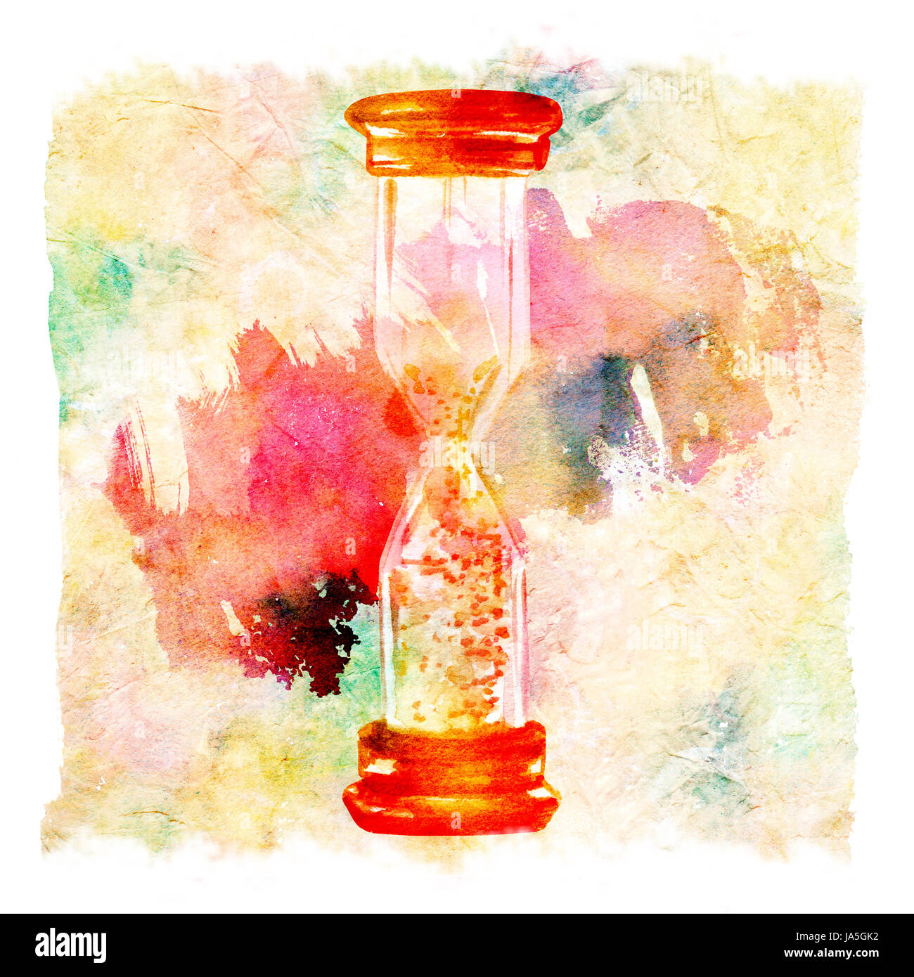 Drawing of a sandglass hi-res stock photography and images - Alamy