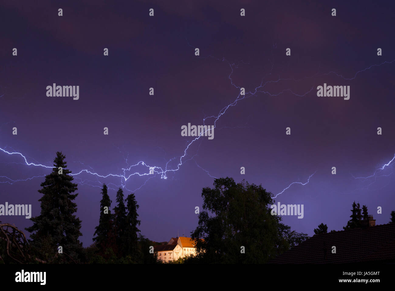 night, nighttime, thunder-storm, thunderstorm, thundreous, lightning ...