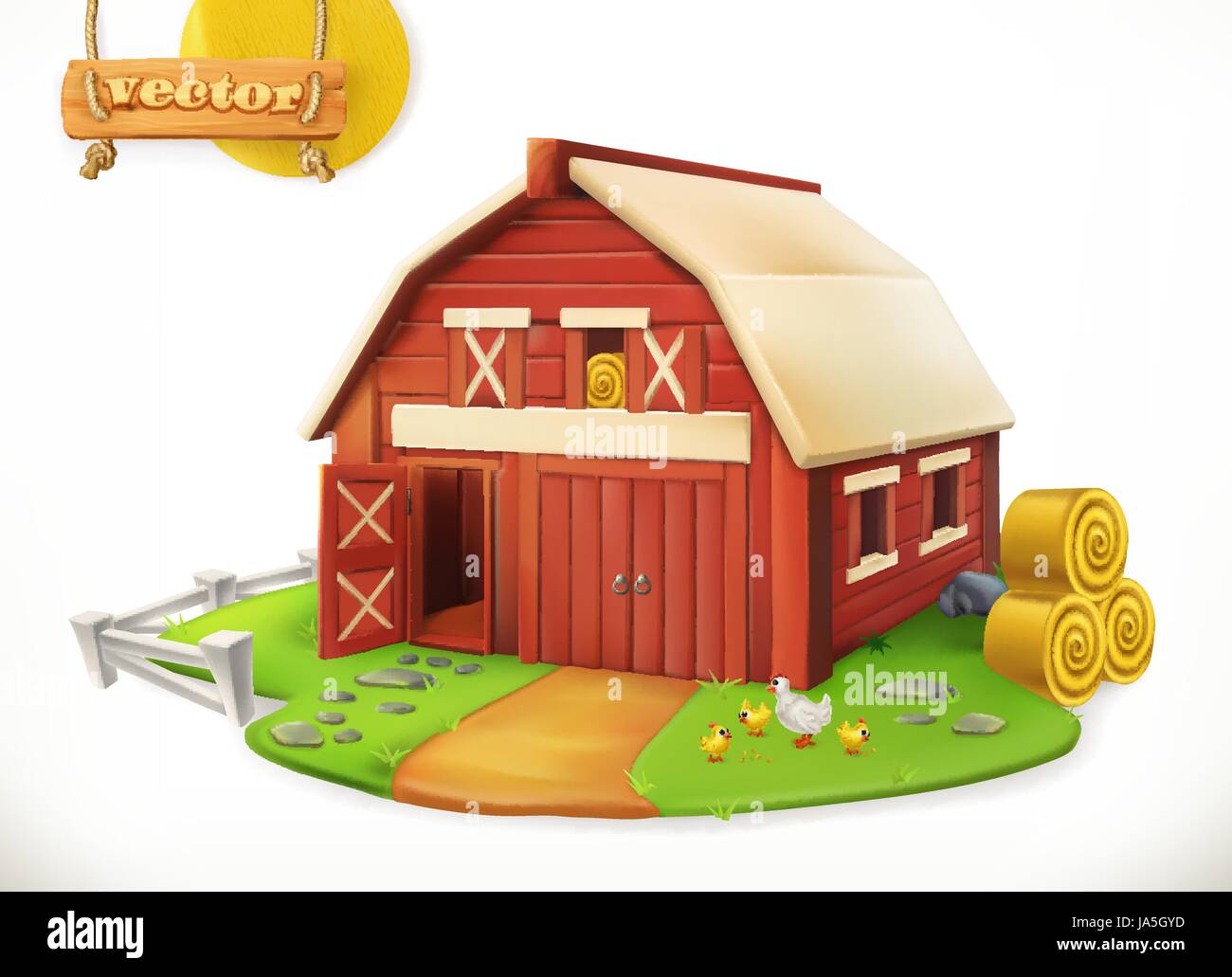 3d design house garden Stock Vector Images - Alamy