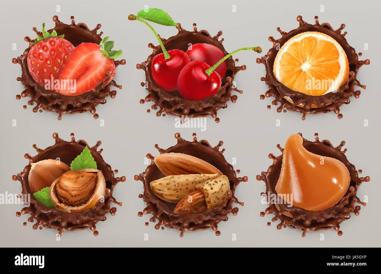 Photo delicious chocolate dessert Stock Vector Images - Alamy