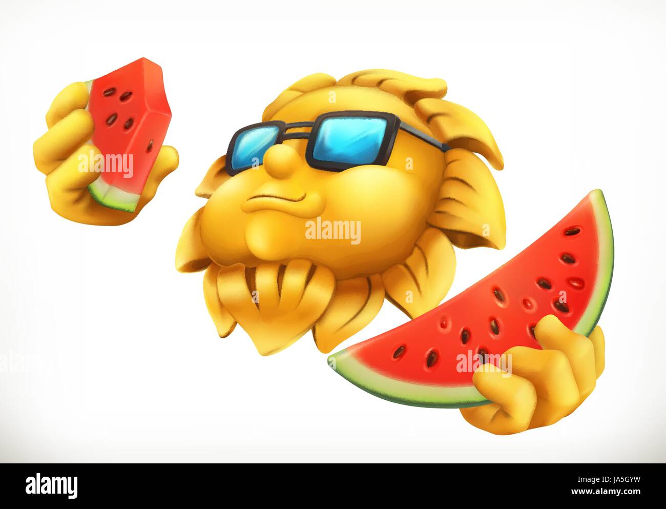 Yellow watermelon vector vectors hi-res stock photography and images ...