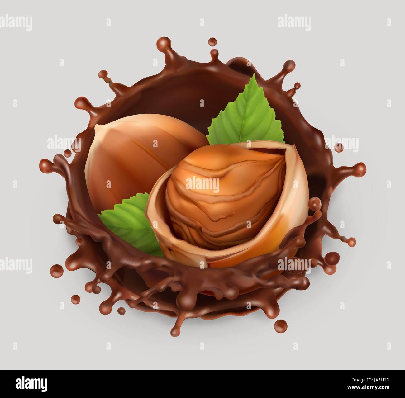Nutty shake Stock Vector Images - Alamy