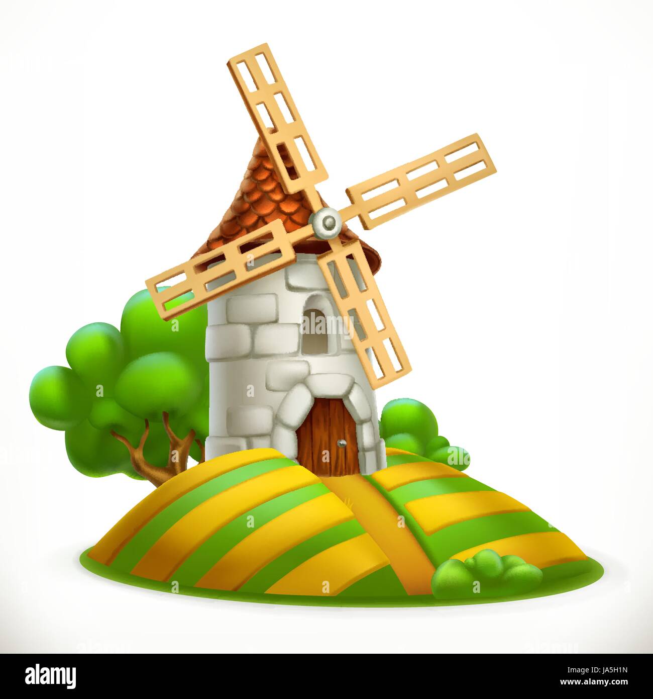 Traditional farming vector vectors Stock Vector Images - Alamy