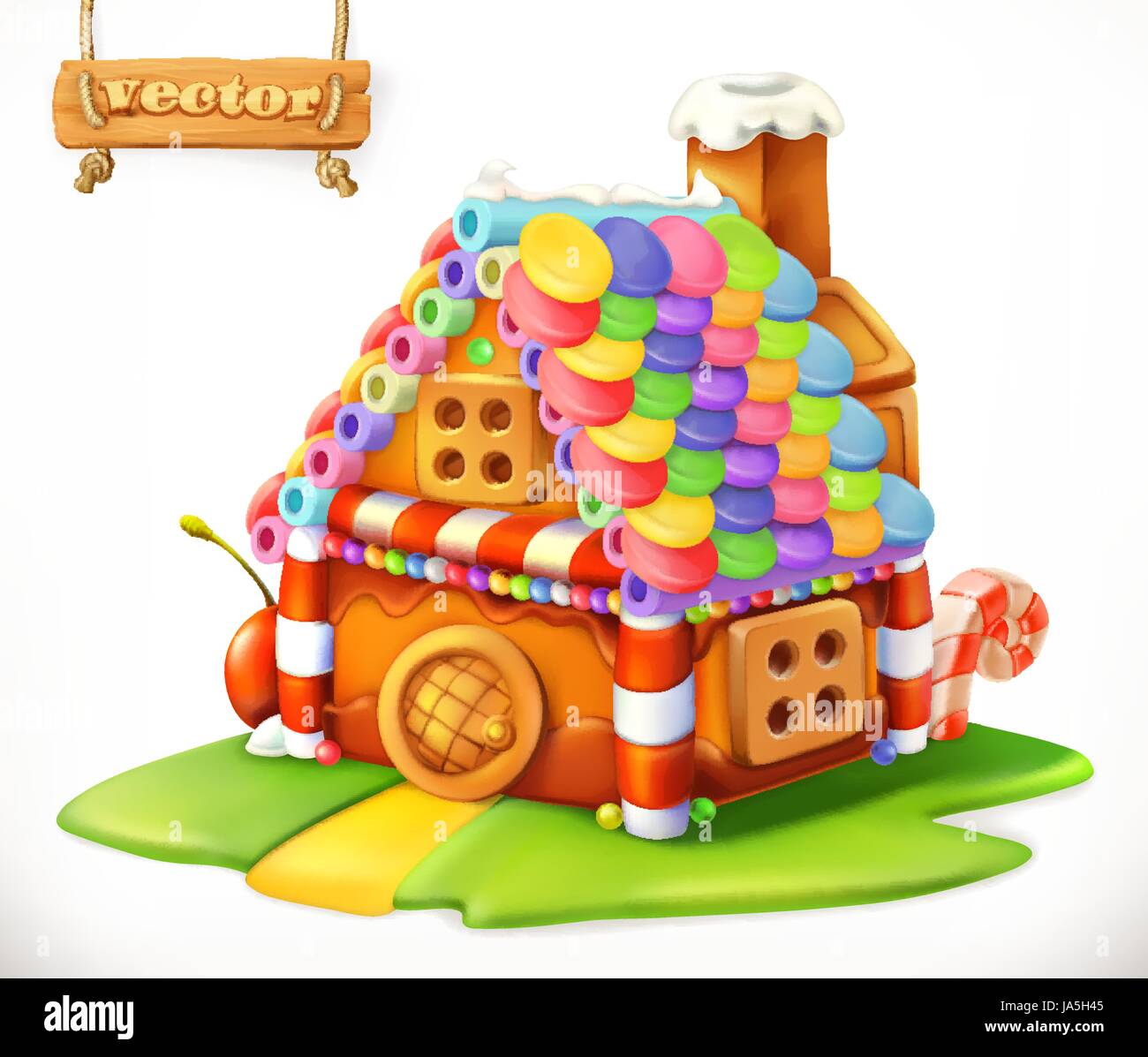 Confectionery building Stock Vector Images - Alamy