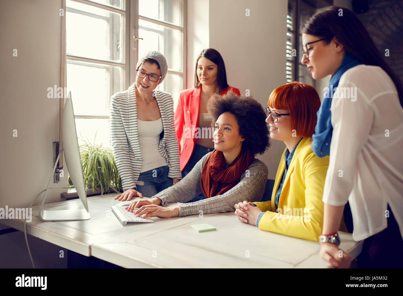 Group people working inside hi-res stock photography and images - Alamy