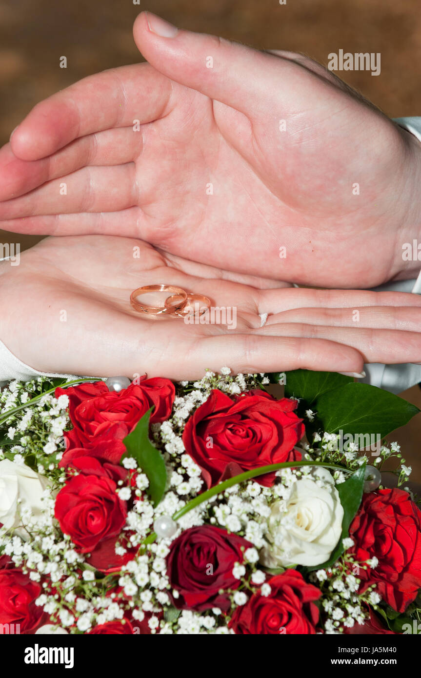 hand, ring, flower, rose, plant, wedding, marriage, marriage ceremony ...