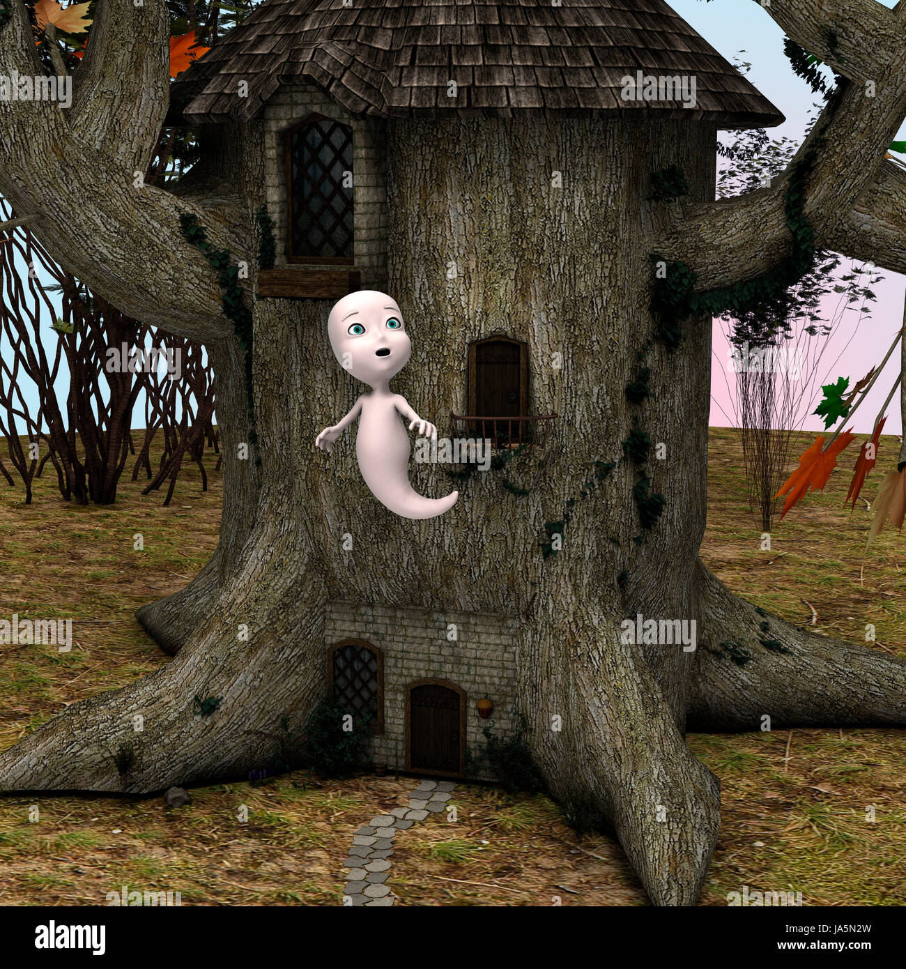 house, building, fantasy, small, tiny, little, short, illustration ...