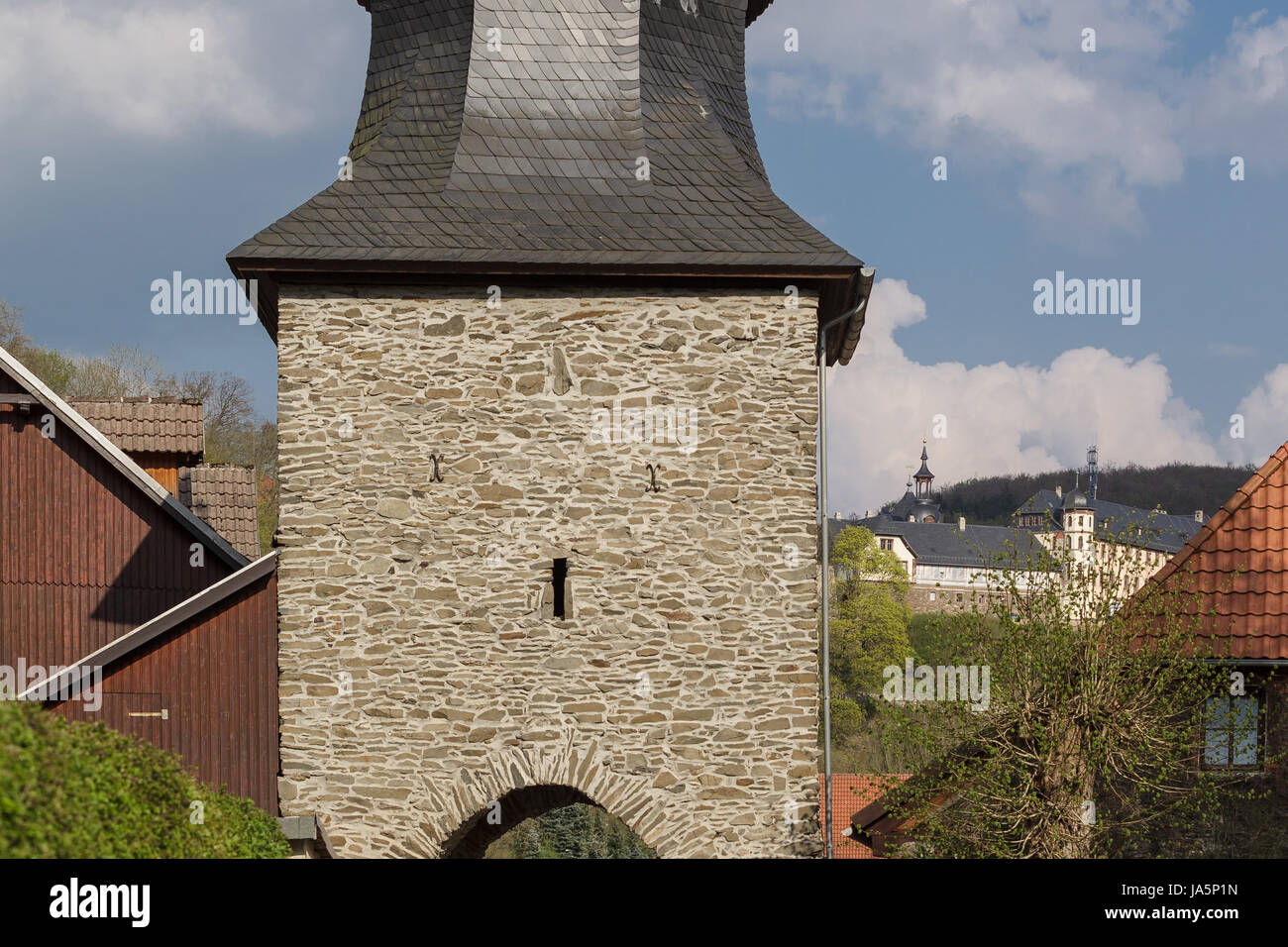 historical, summer, summerly, frame-work, resin, place, city, tower ...