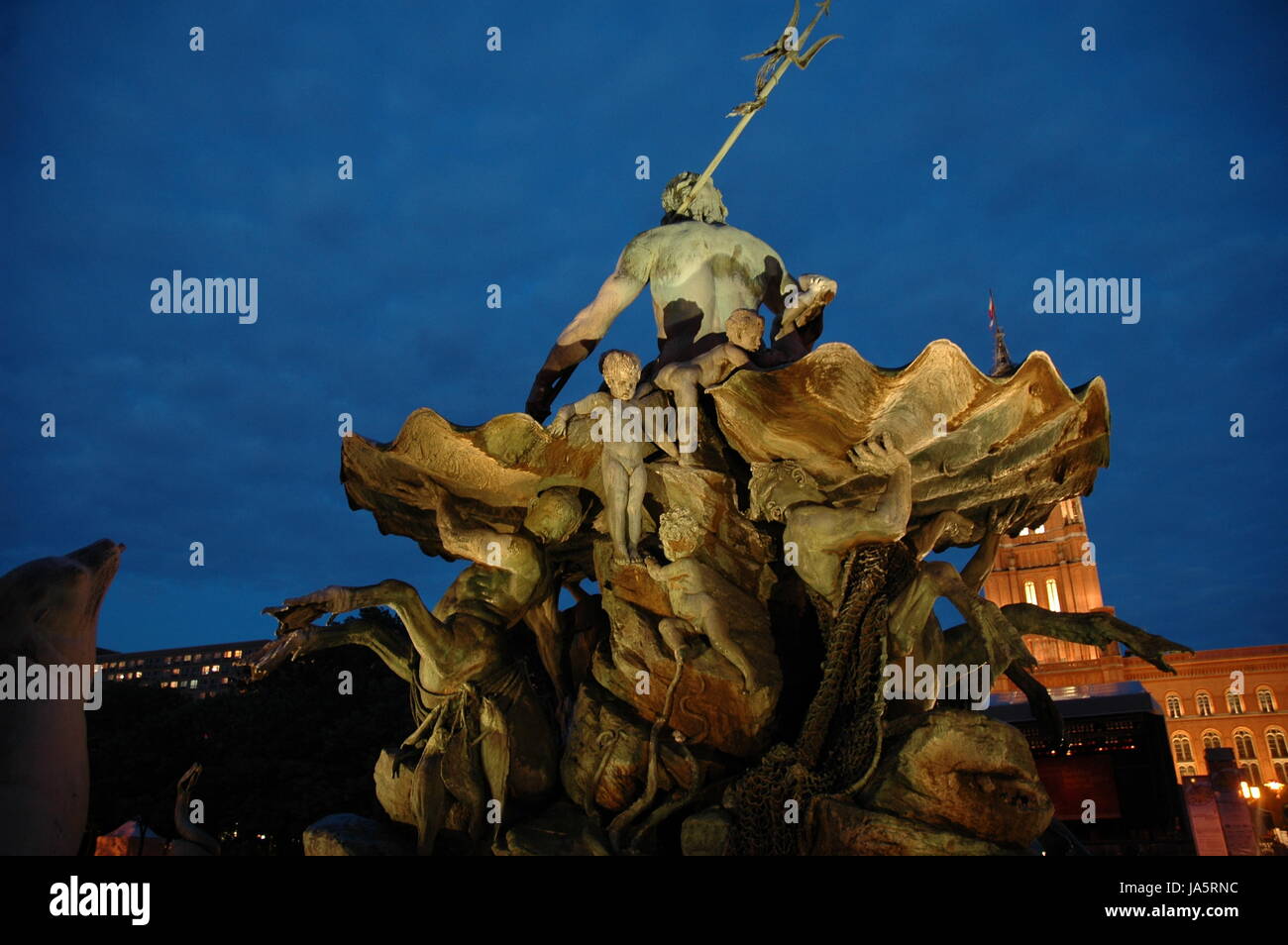 berlin, emblem, night, nighttime, berlin, emblem, firmament, sky, rotes ...