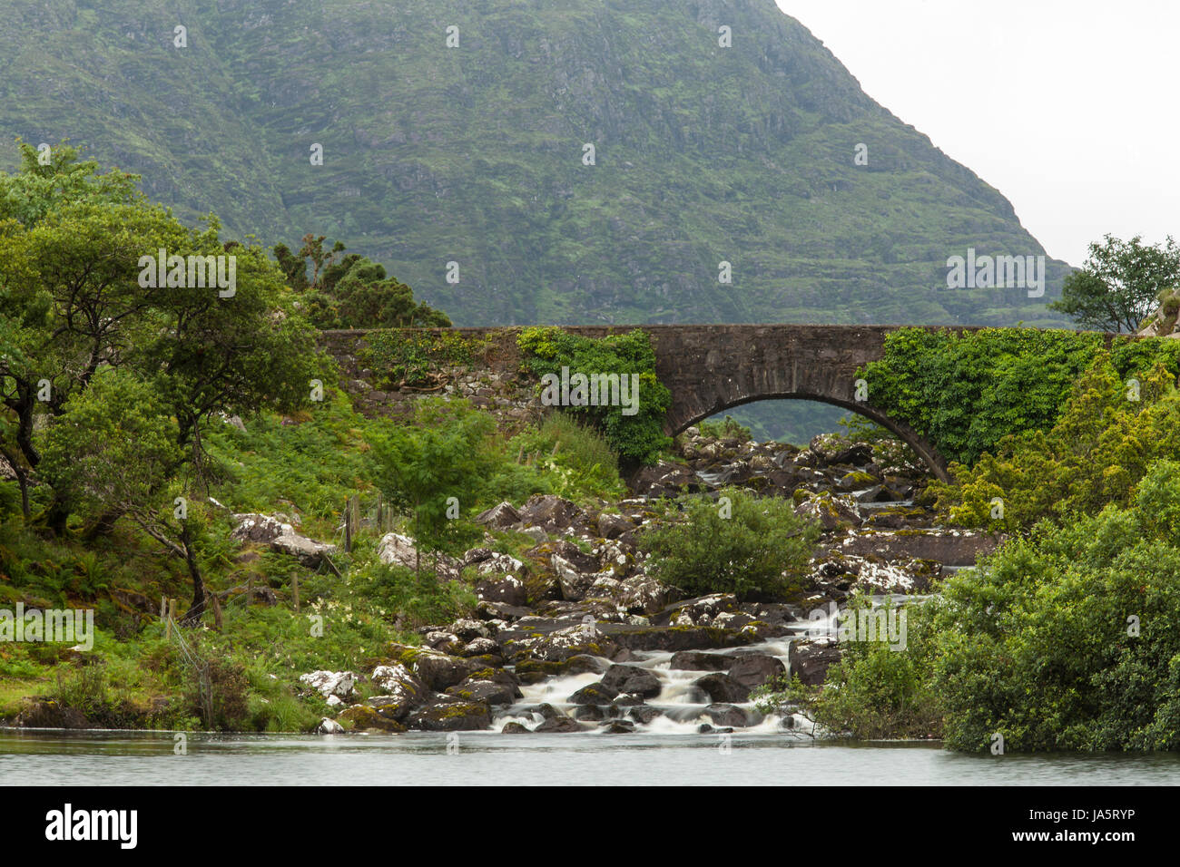 landscape in the gap of dunloe in ireland Stock Photo - Alamy