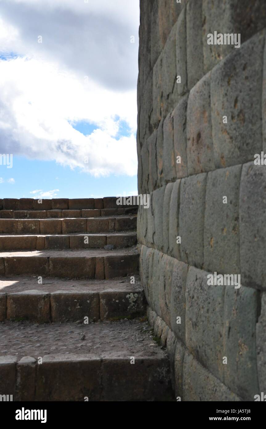 stairs, stone, wall, ruin, joint, incas, stairs, travel, build, stone ...