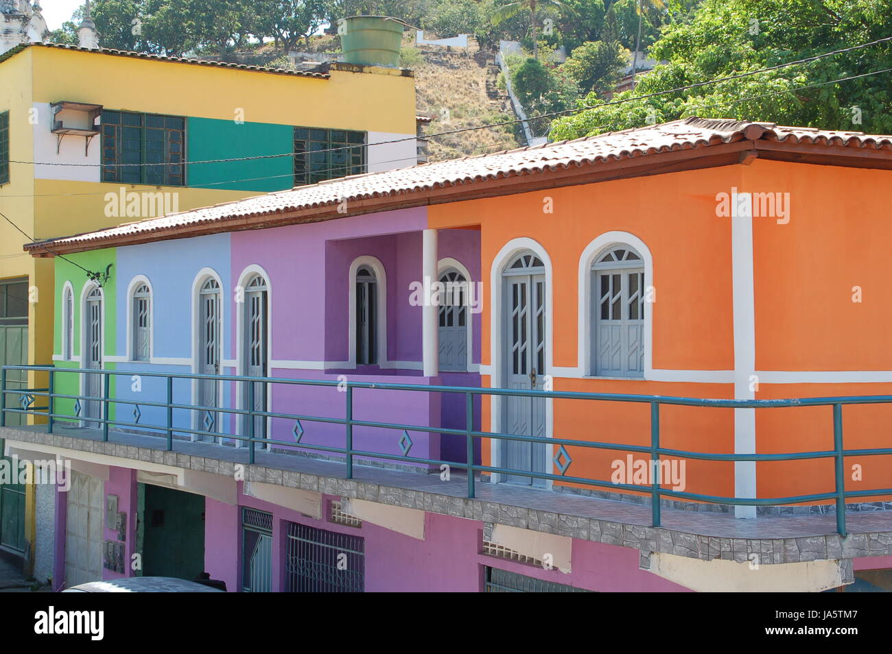 house, building, home, dwelling house, residential building, rainbow ...