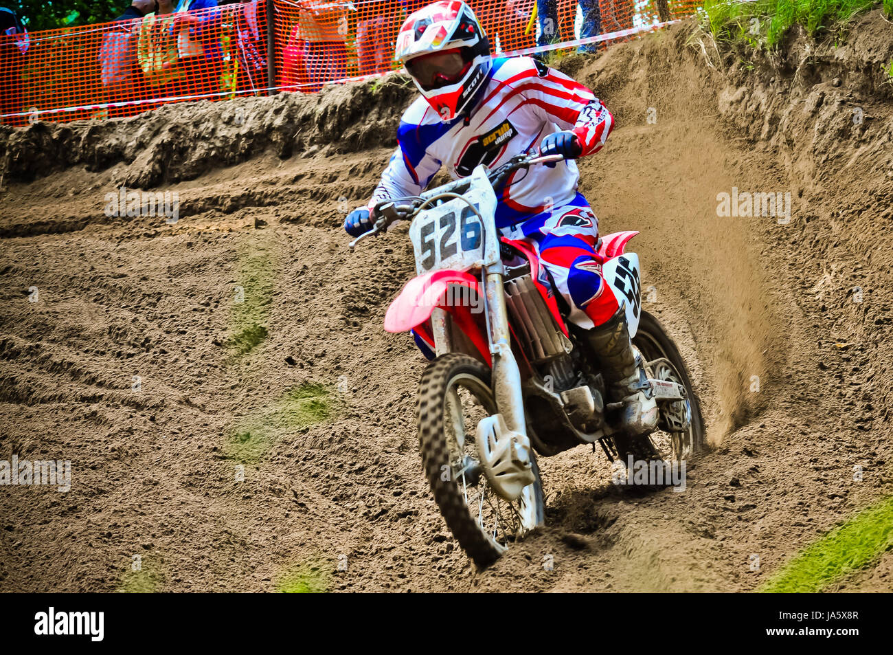 NOWOGARD, POLAND - JUNE 30 : Polish Western Zone Motocross Championship ...