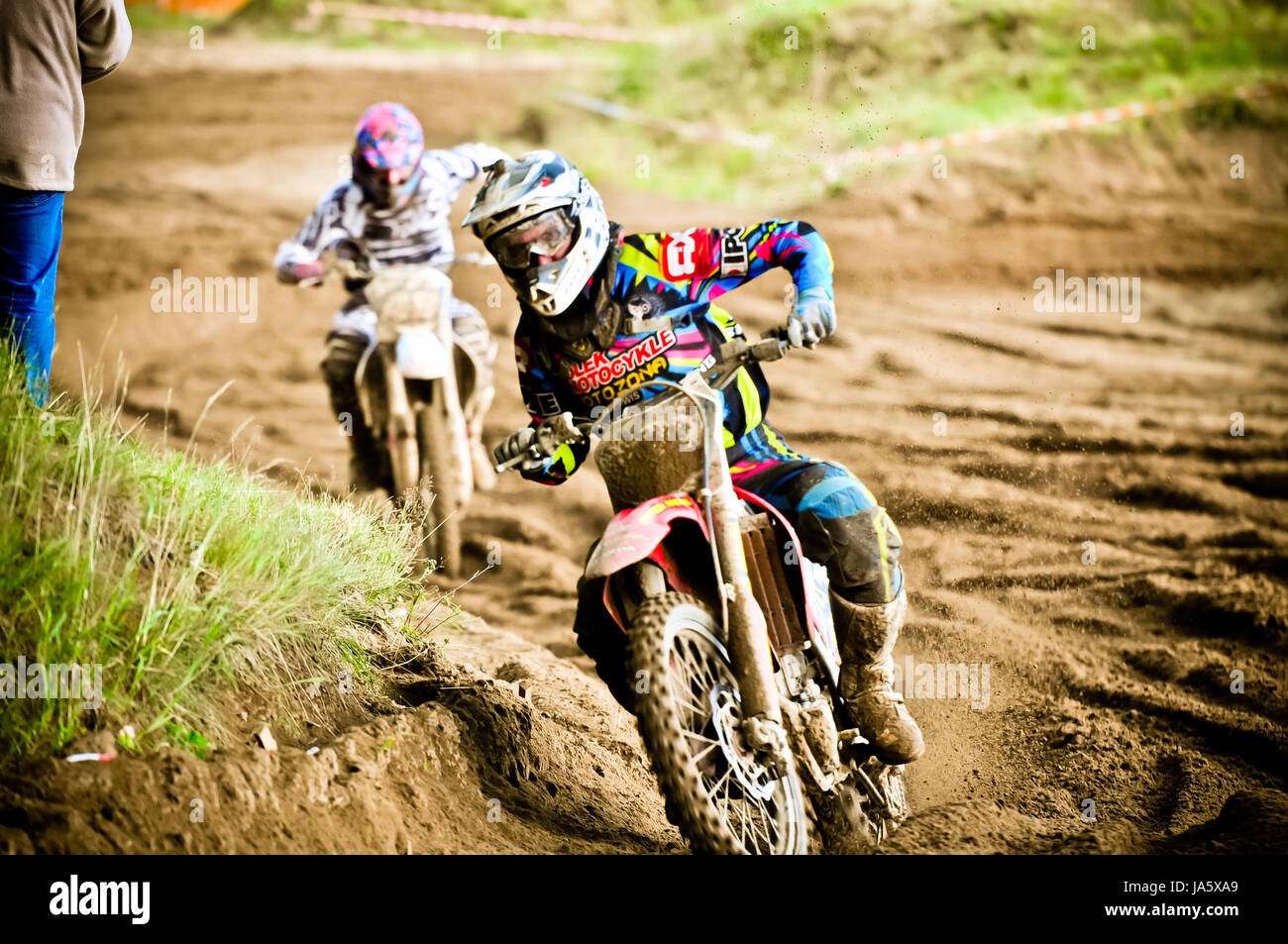 NOWOGARD, POLAND - JUNE 30 : Polish Western Zone Motocross Championship ...