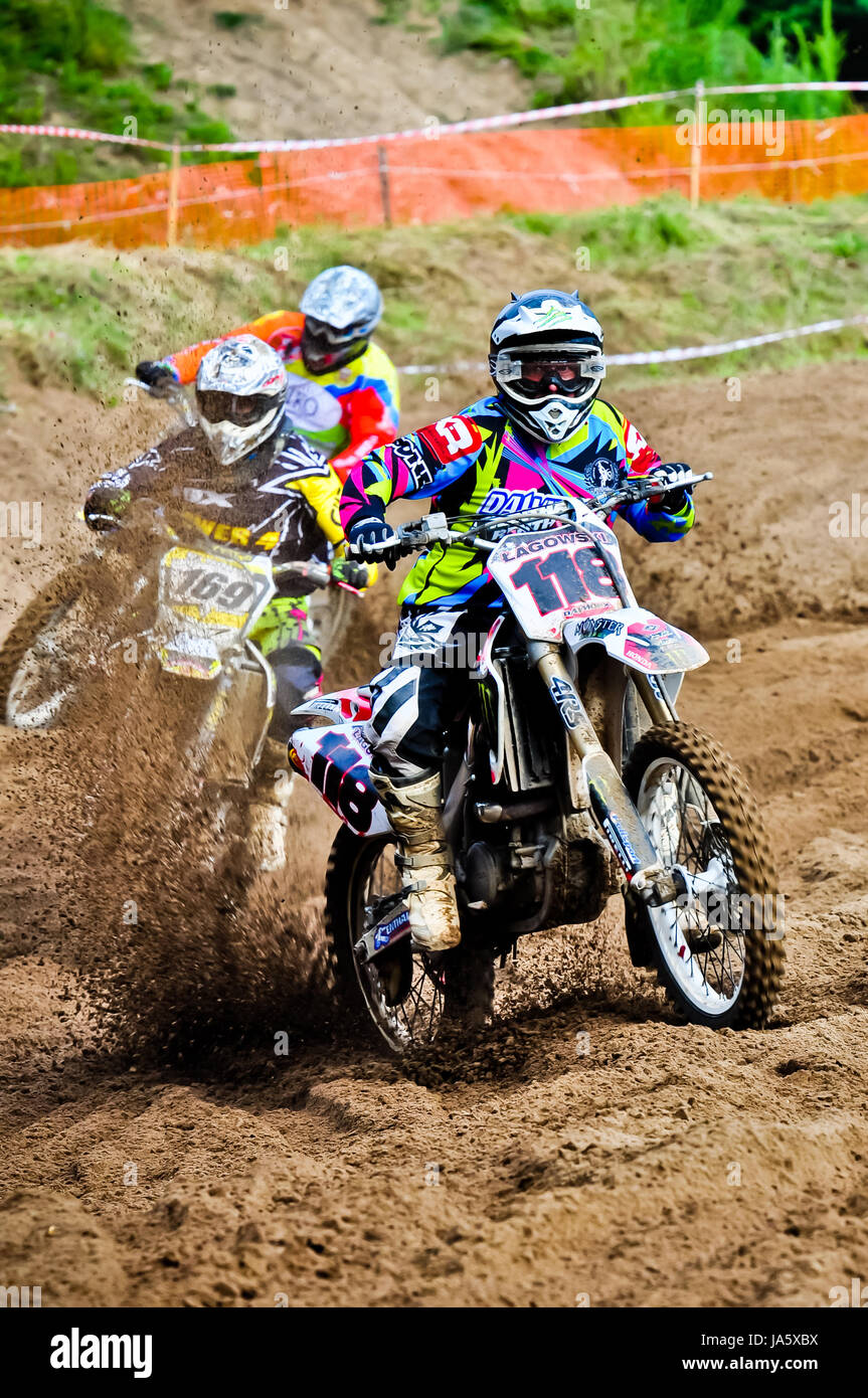 NOWOGARD, POLAND - JUNE 30 : Polish Western Zone Motocross Championship ...