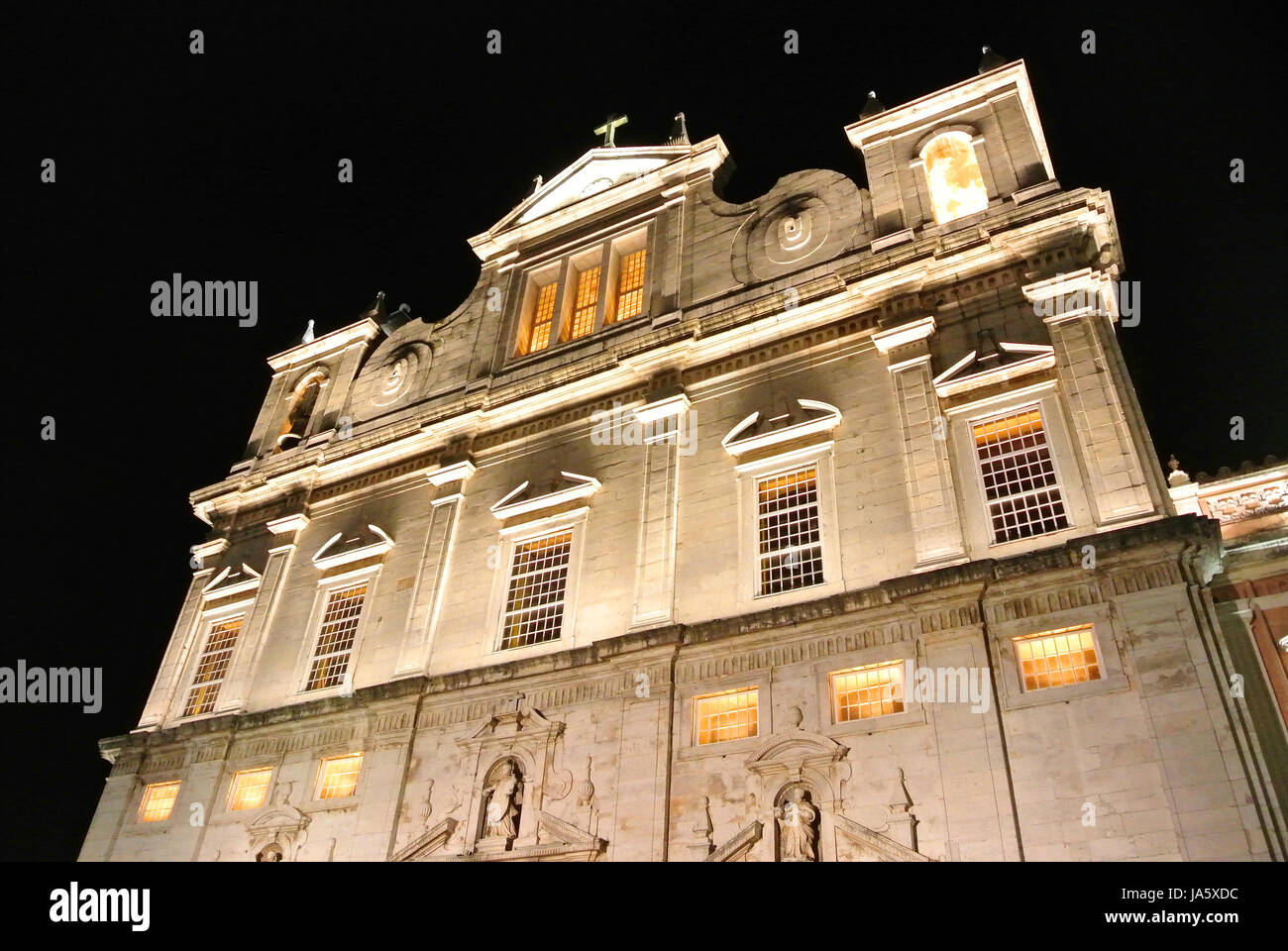 church, night, nighttime, brazil, south america, church, night ...