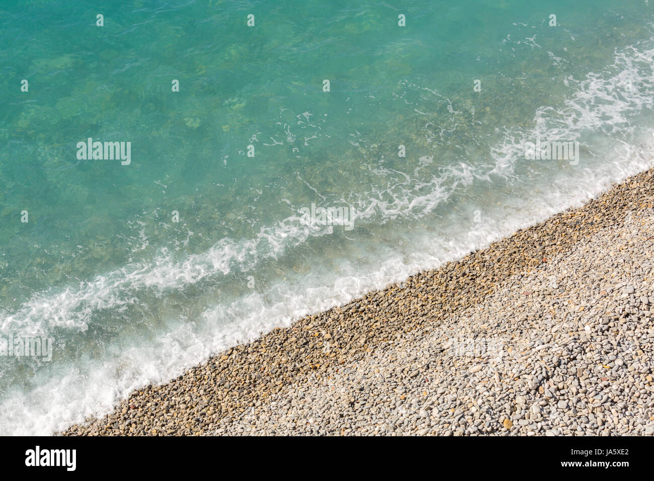 Nice Cote d'Azur Riviera France with mediterranean beach sea Stock ...