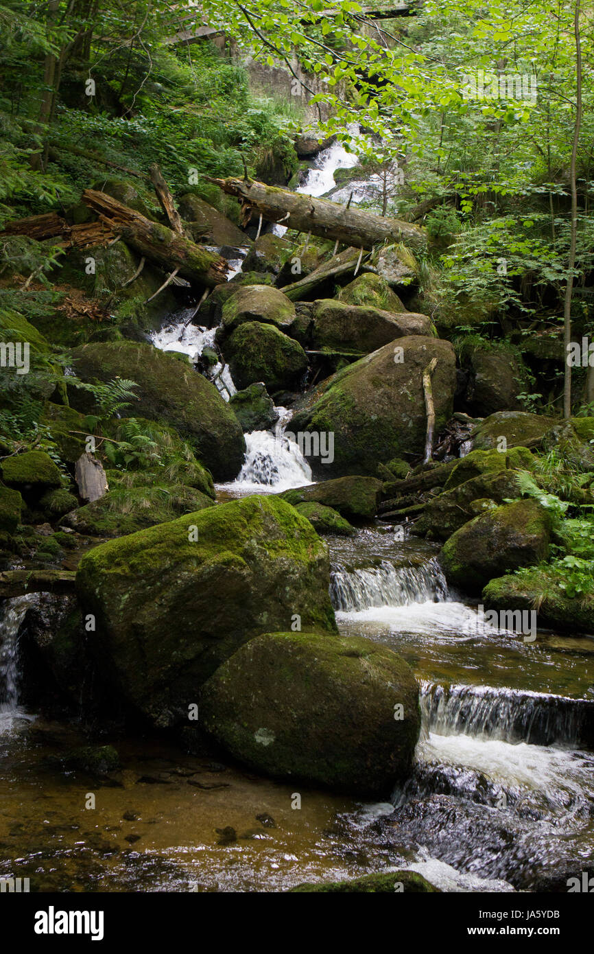 austrians, stream, waterfall, moss, runnel, fabulous, ireland, stones ...