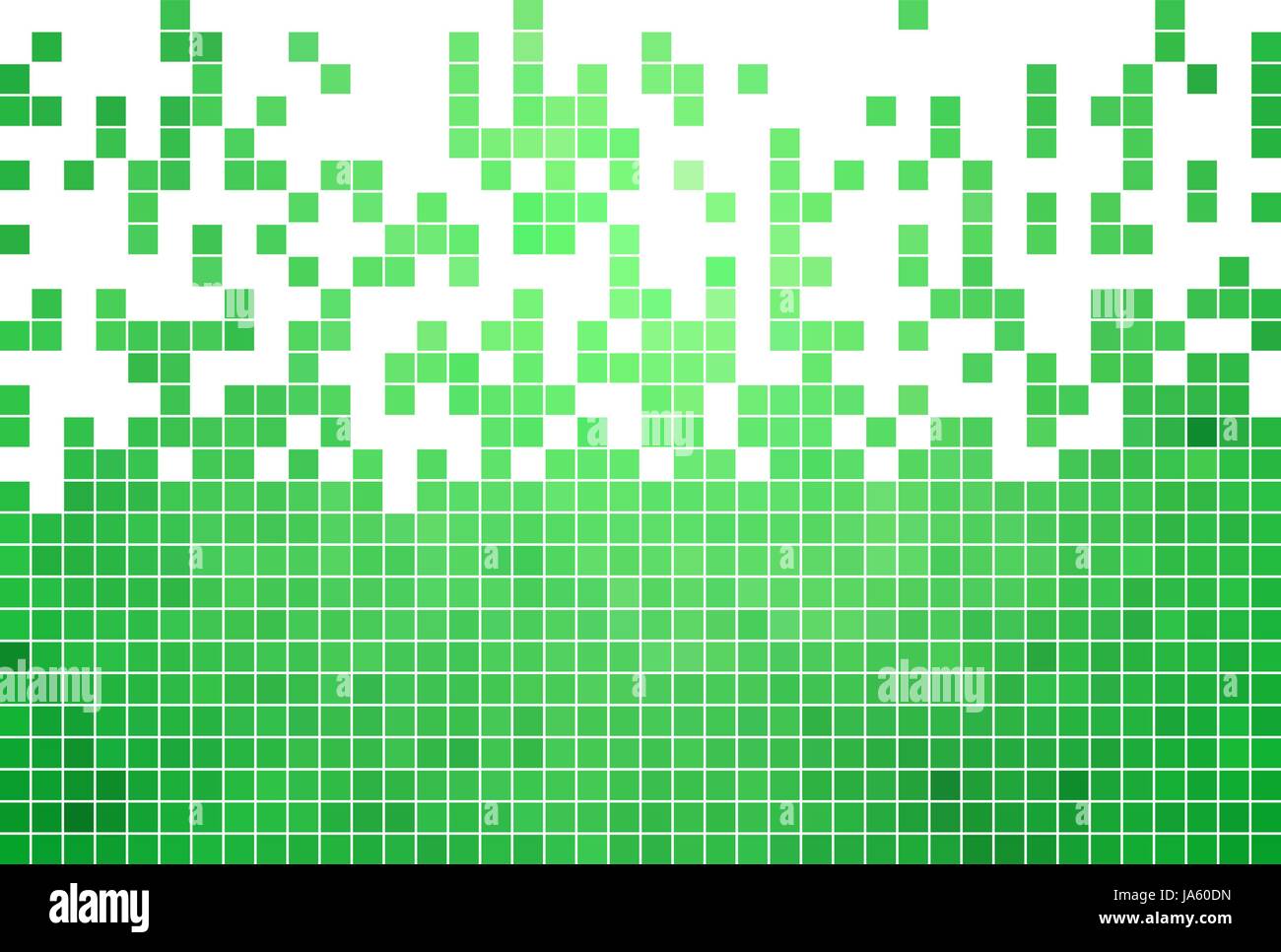 abstract vector square pixel mosaic background - green Stock Vector ...