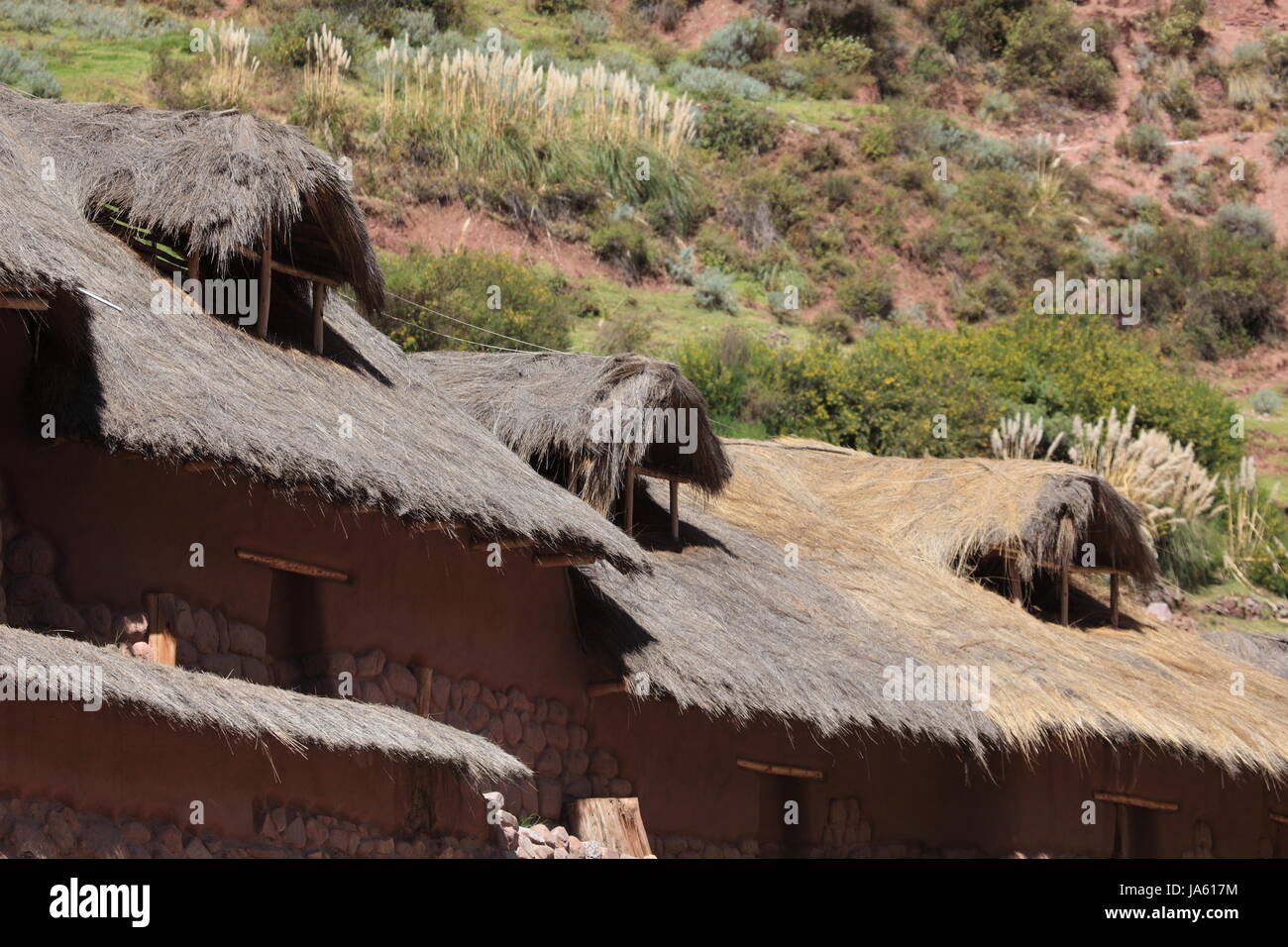 thatched roof, house, building, south america, thatched roof, peru ...