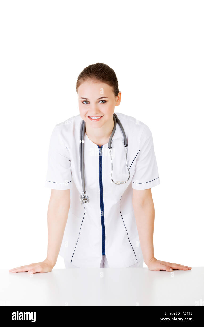 doctor, physician, medic, medical practicioner, woman, laugh, laughs ...