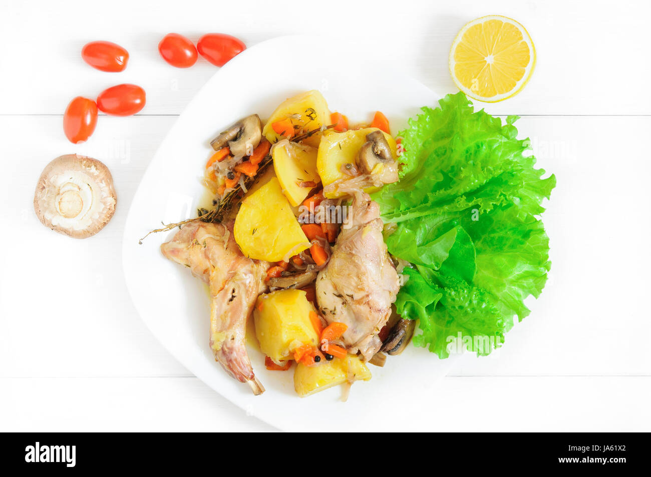 Rabbit meat hi-res stock photography and images - Alamy