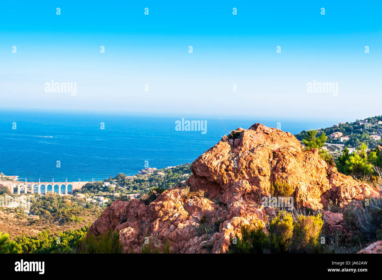 bridge, water, mediterranean, salt water, sea, ocean, rock, tree ...