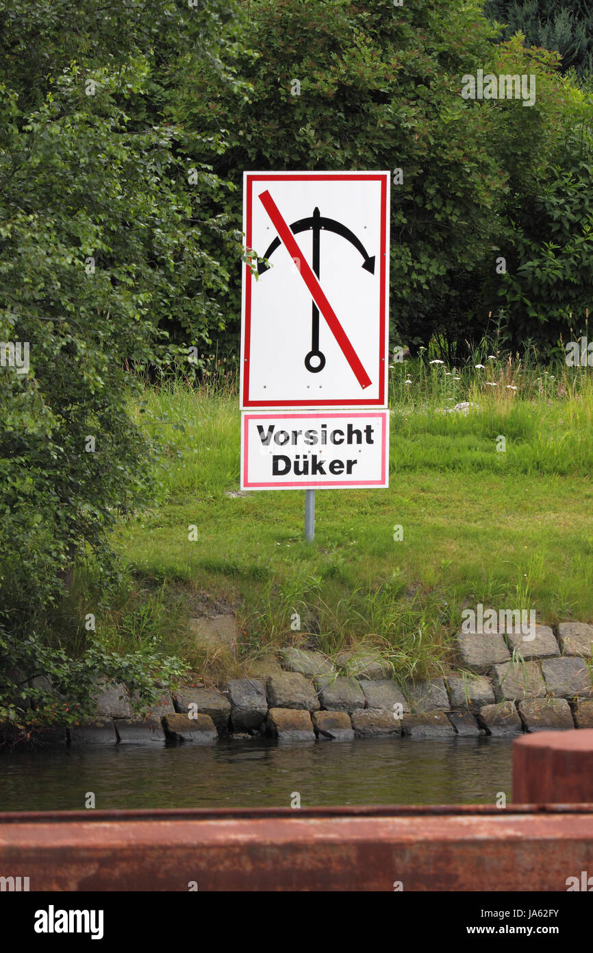 sign, signal, navigation, seafaring, traffic sign, hint, anchor ...